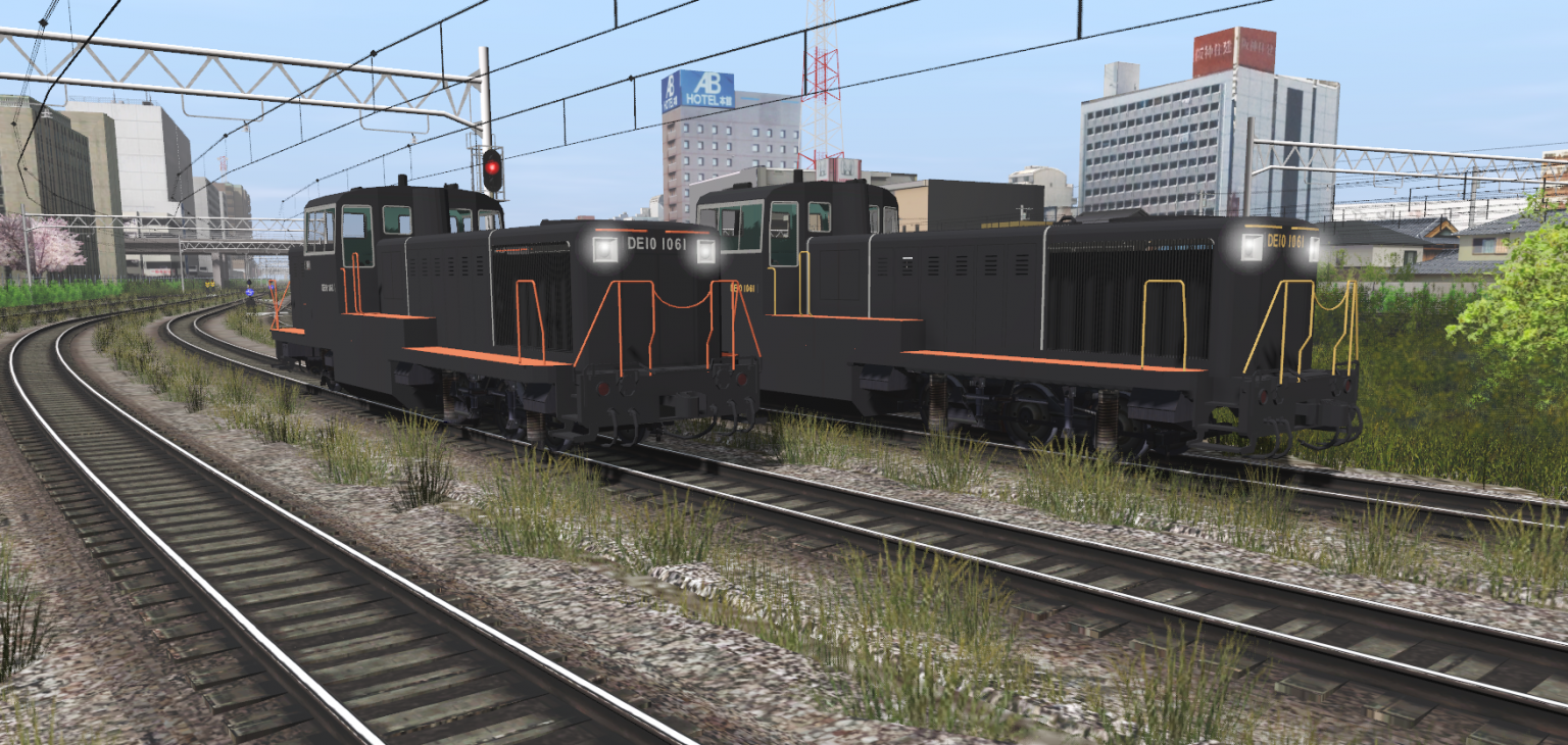 JR Kyushu DE10 Diesel locomotive - black livery units - Socimi