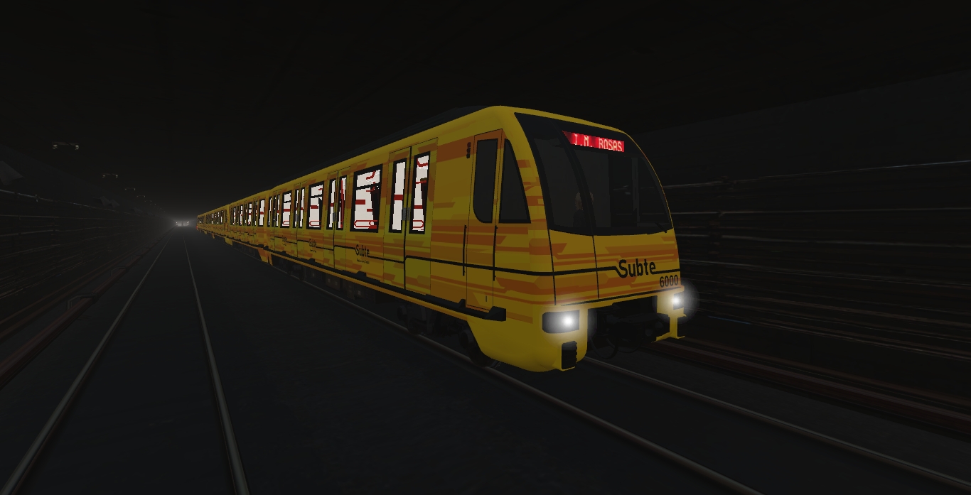 Subte Buenos Aires CAF 6000 Series (ex-Madrid Metro 6000 Series) - Socimi